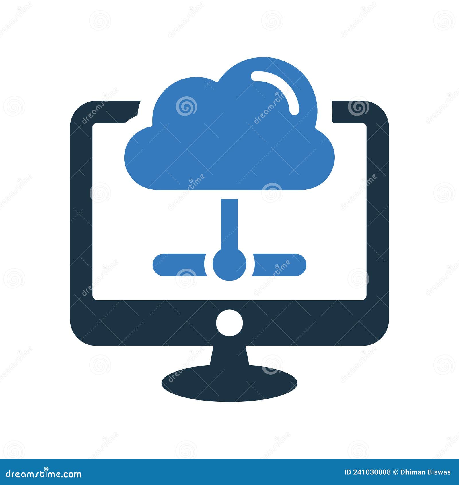 Cloud, Computing, Database Icon. Simple Editable Vector Design Isolated ...