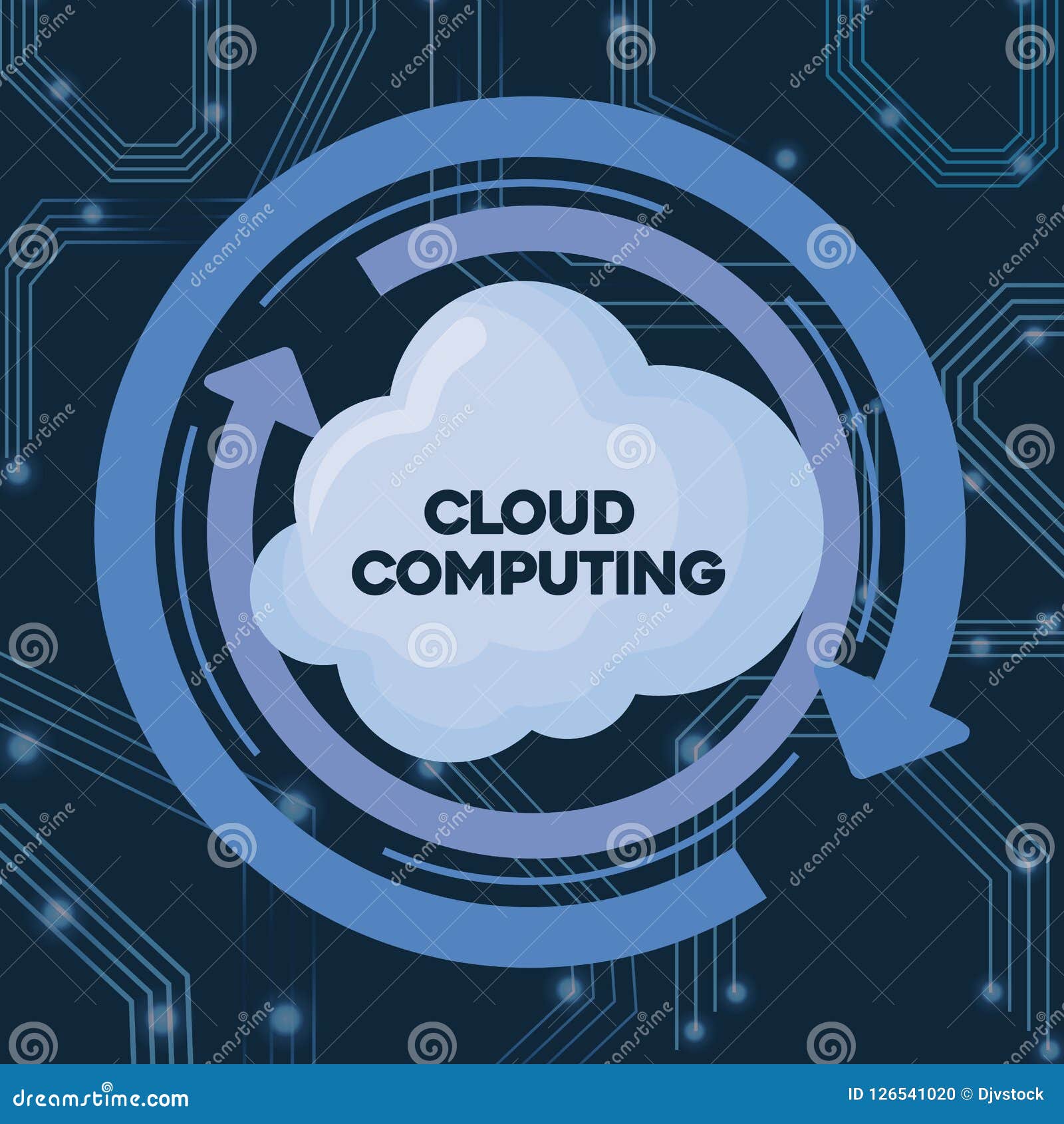 Cloud computing design stock vector. Illustration of icon - 126541020