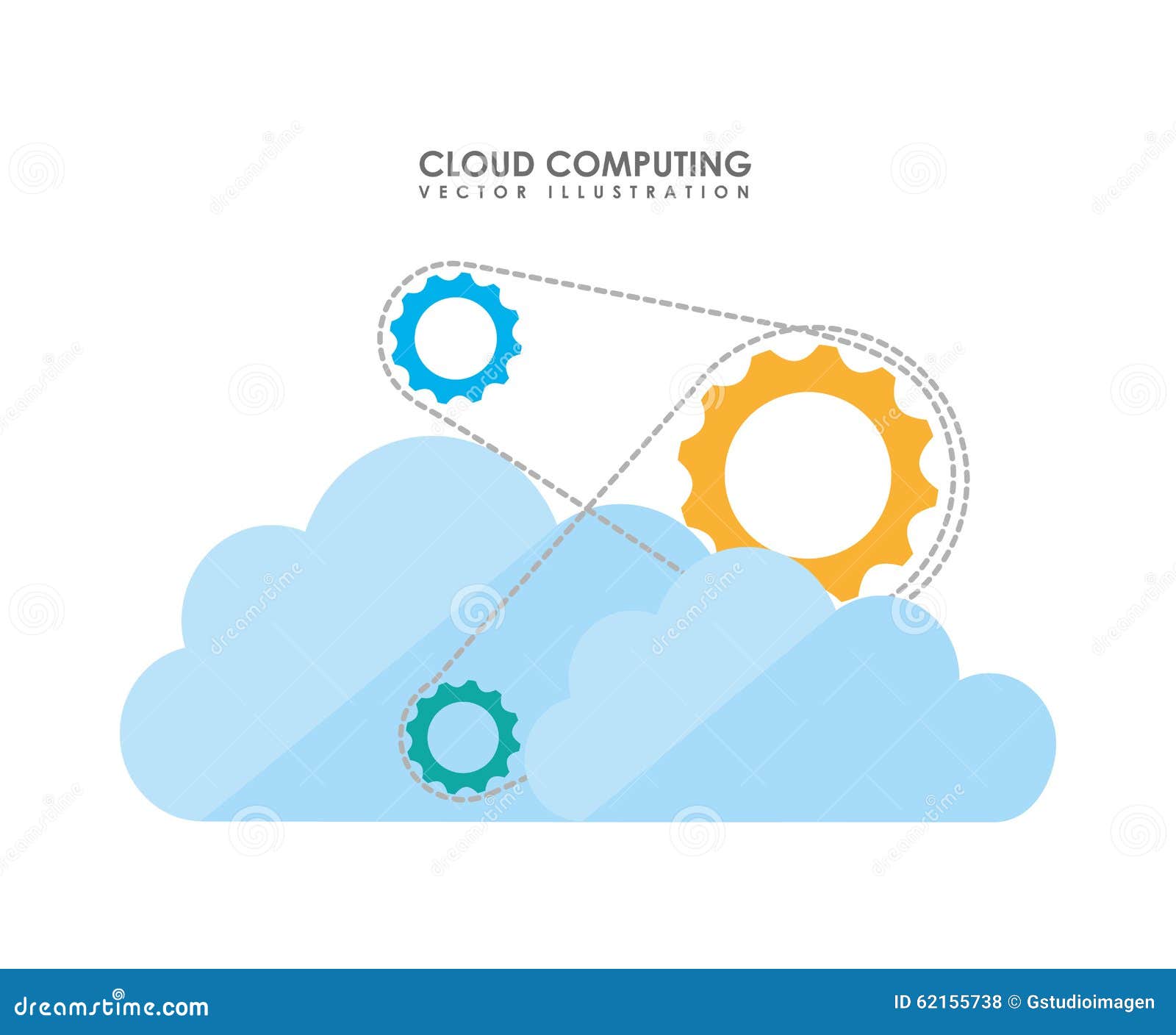 Cloud Computing Design Stock Vector - Image: 62155738