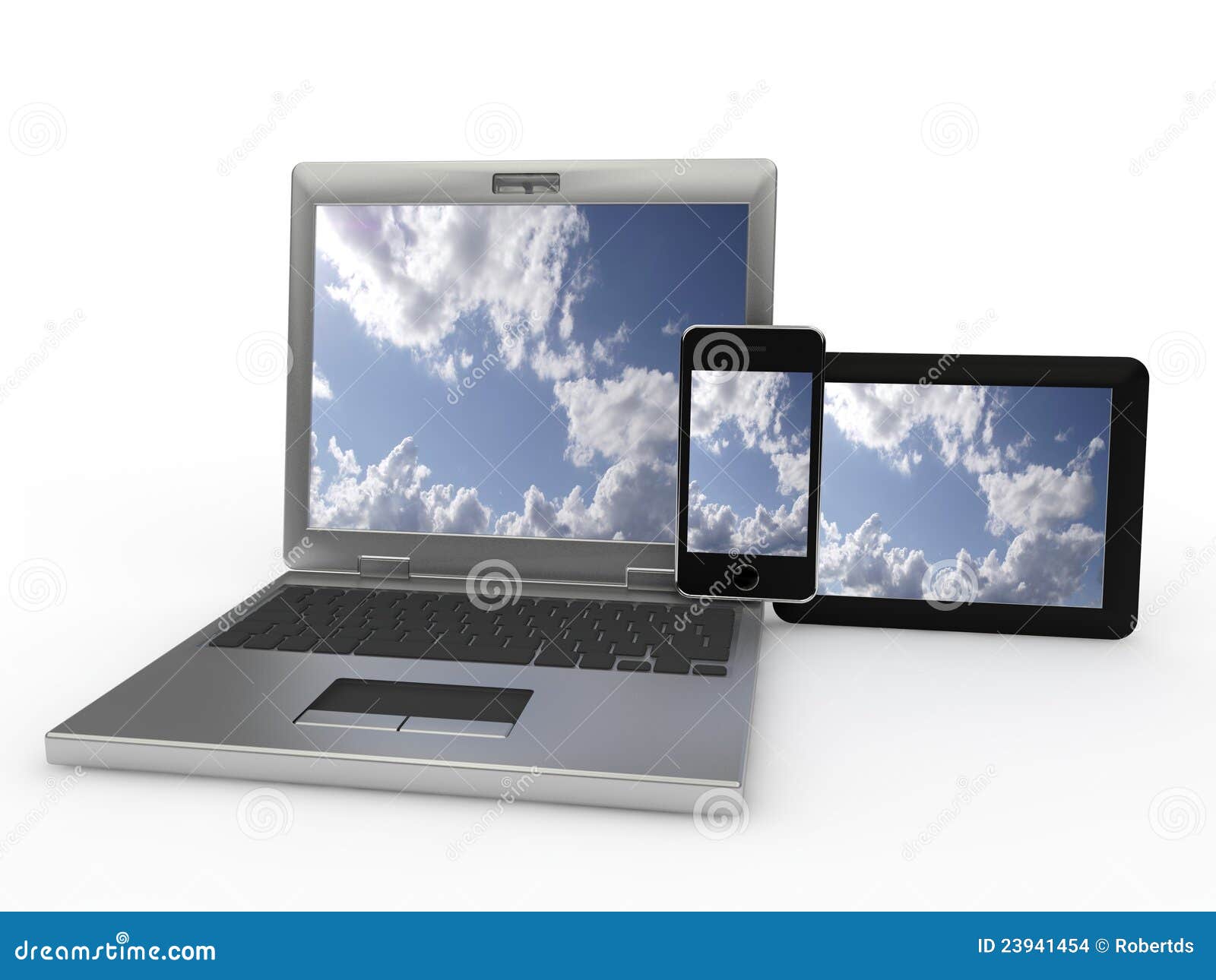 Cloud computing devices stock photo. Image of computing - 23941454