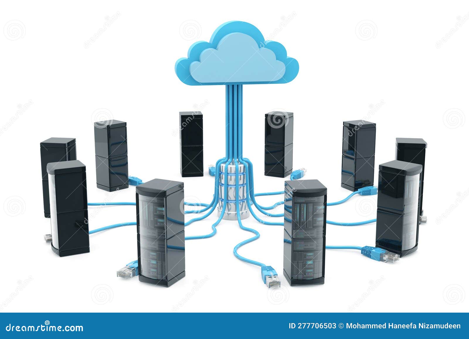 Cloud computing devices stock illustration. Illustration of keyboard ...