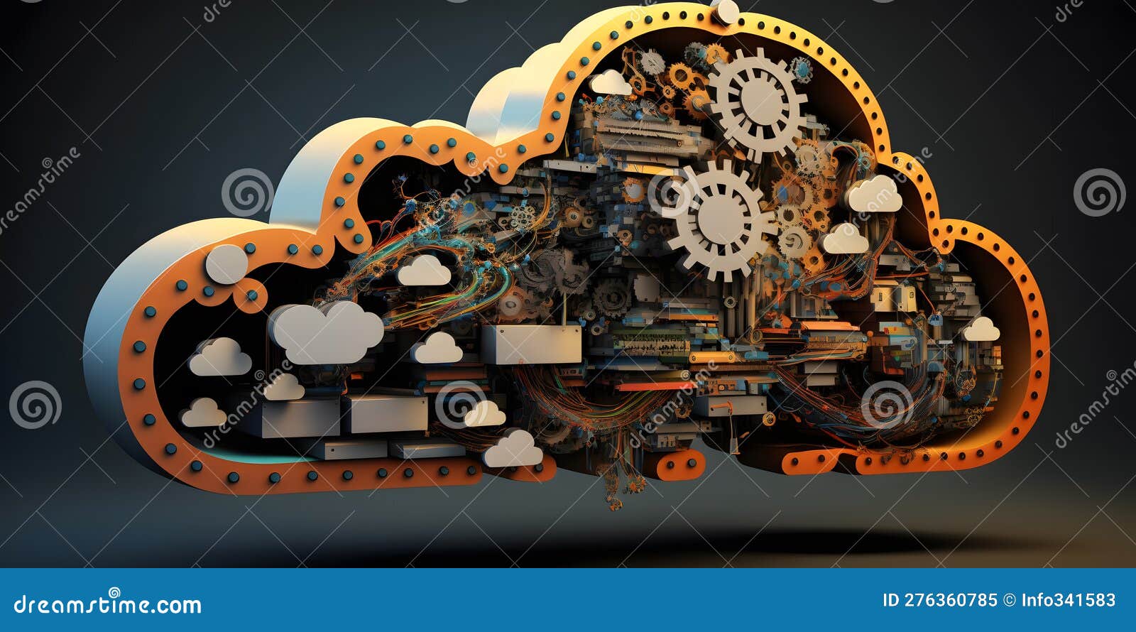 Cloud Computing DevOps Automation One Created with Generative AI Stock ... Cloud Computing DevOps Automation One Created with Generative AI Stock ...