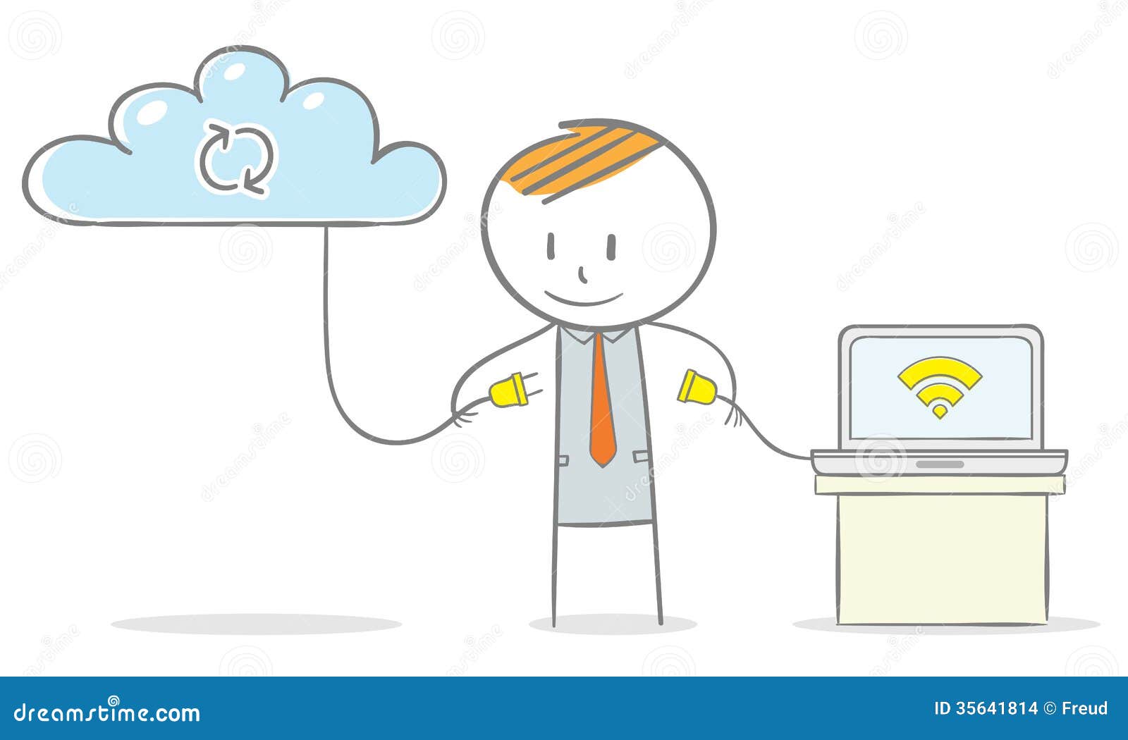 Cloud Computing stock vector. Illustration of computer - 35641814
