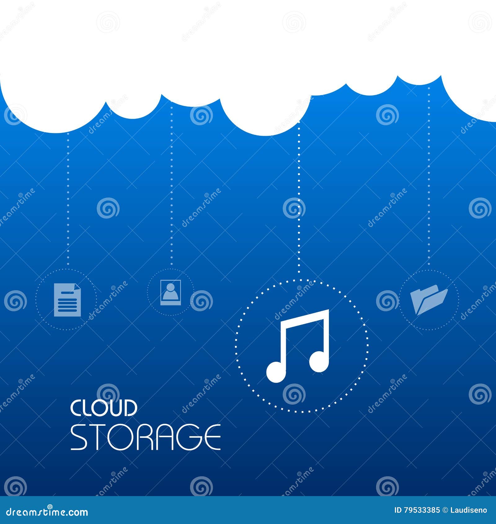 Cloud computing stock vector. Illustration of networking - 79533385
