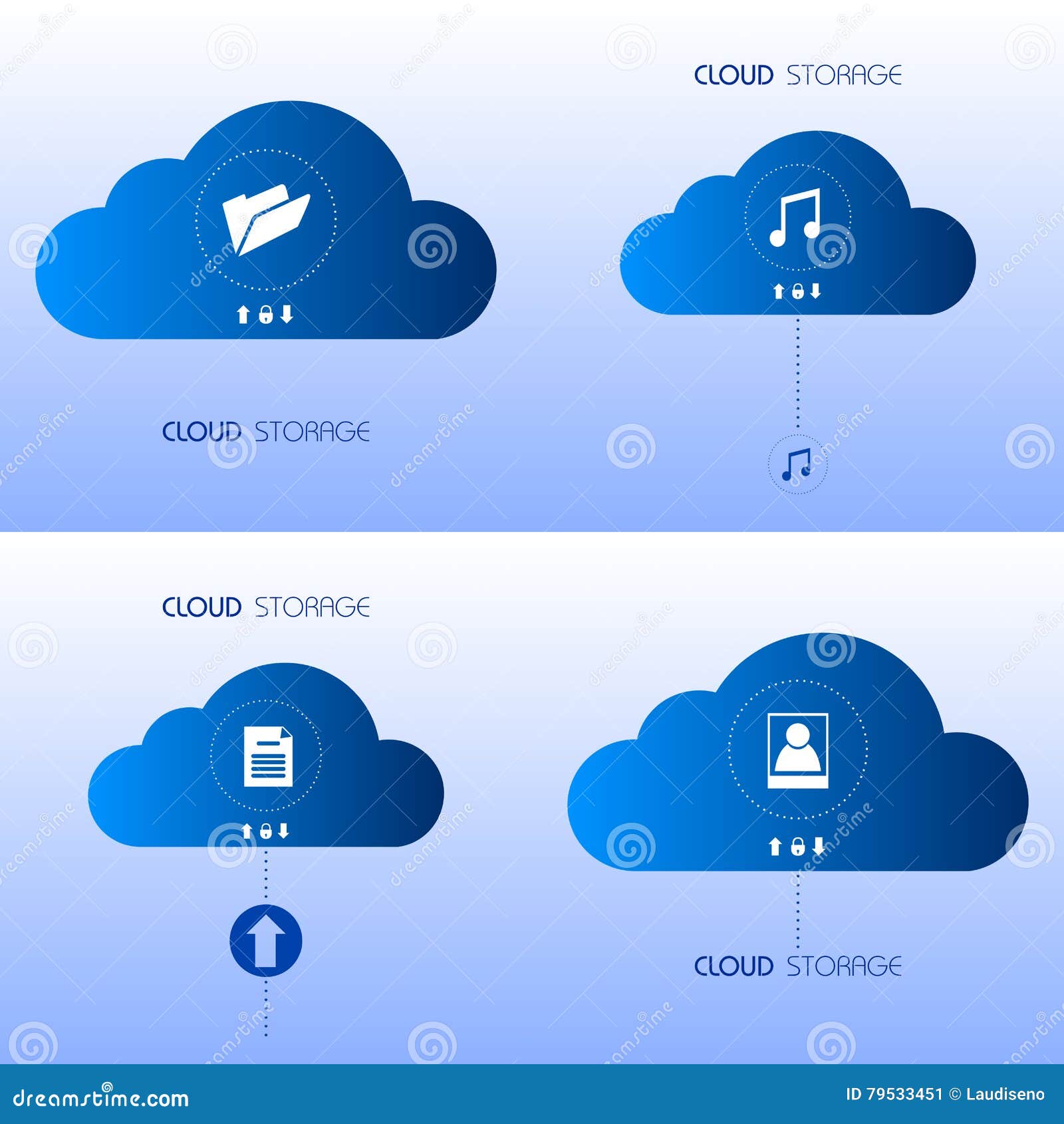Cloud computing stock illustration. Illustration of digitally - 79533451