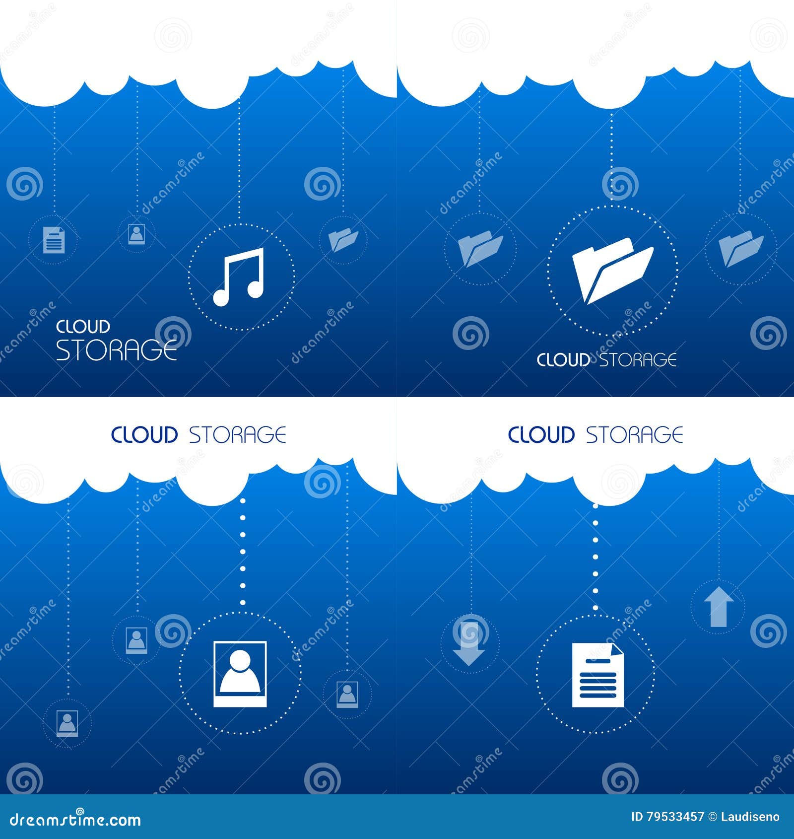 Cloud computing stock vector. Illustration of internet - 79533457