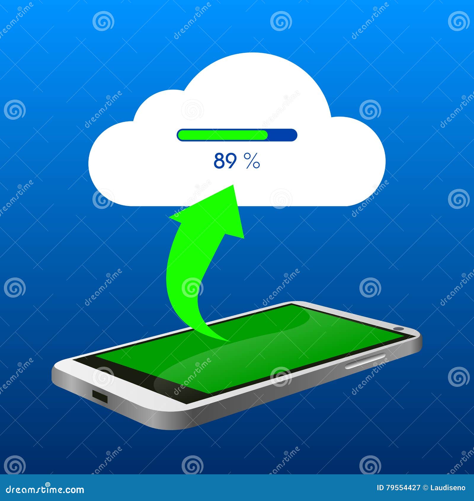 Cloud computing stock vector. Illustration of design - 79554427