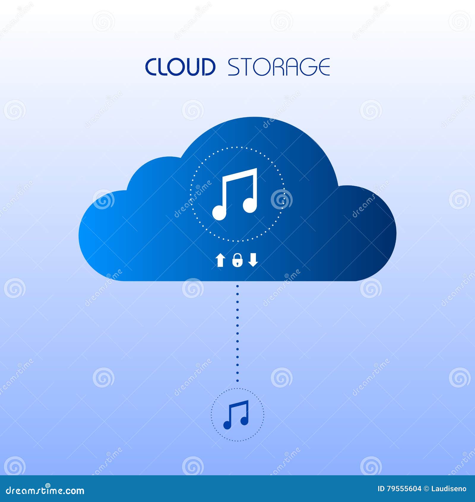 Cloud computing stock illustration. Illustration of concept - 79555604