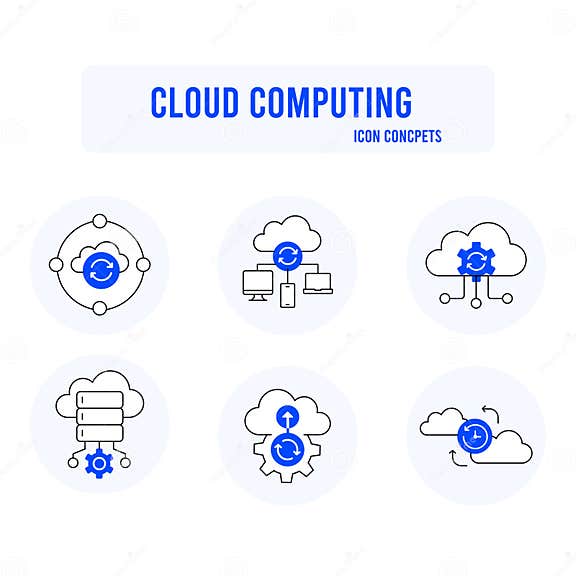 Cloud Computing Icon. Cloud Computing Services, Cloud Computing Solutions, Cloud Computing ...