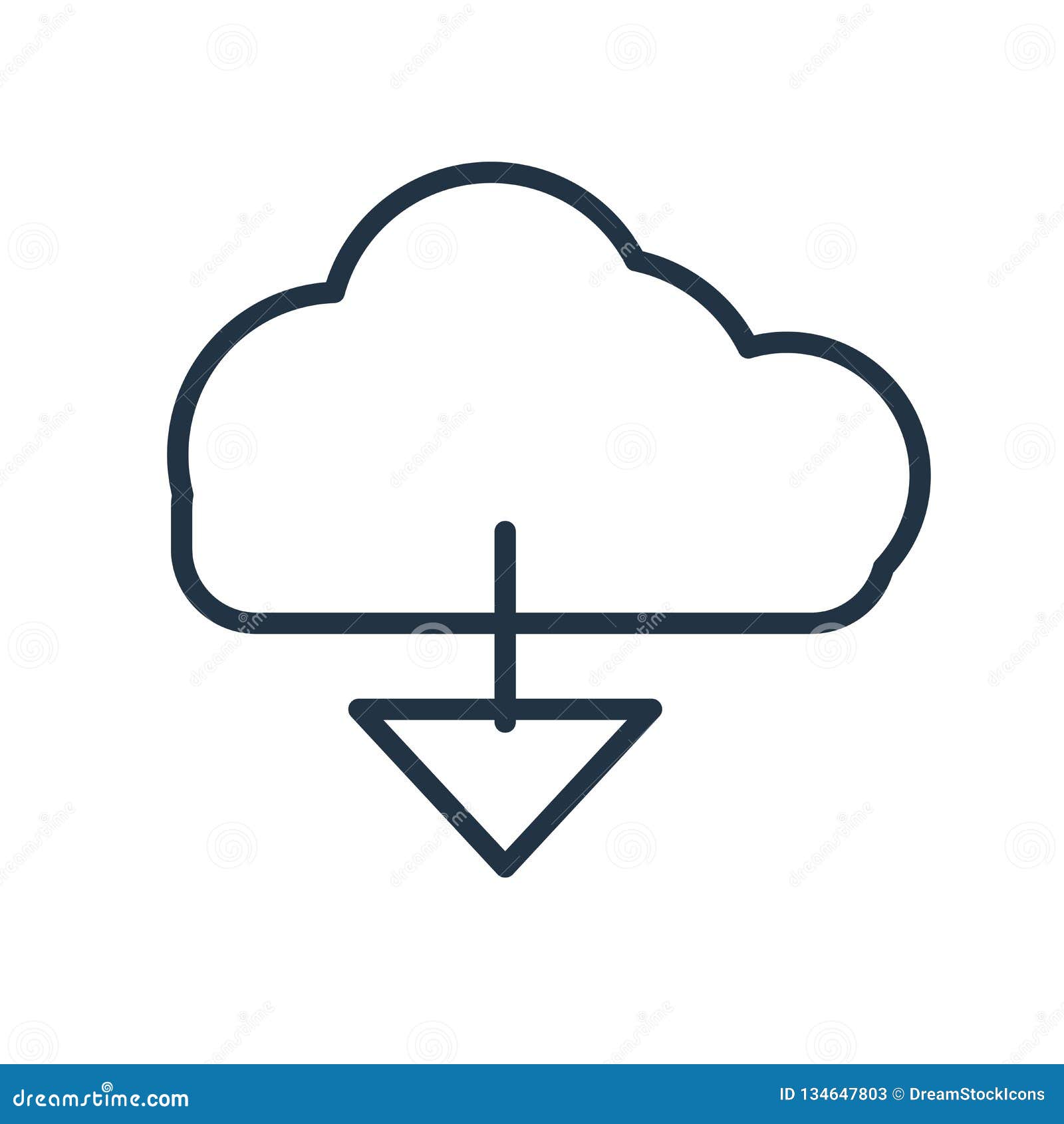 Cloud Computing Icon Vector Isolated on White Background, Cloud Computing Sign Stock Vector ...