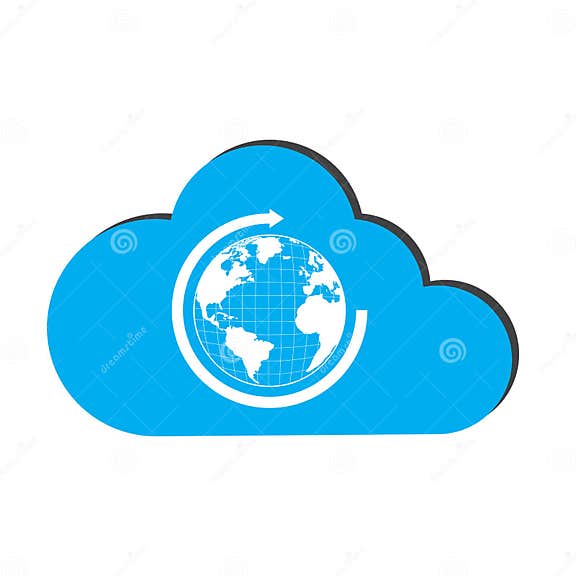 Cloud Computing Illustration Stock Vector - Illustration of server, vector: 87474419