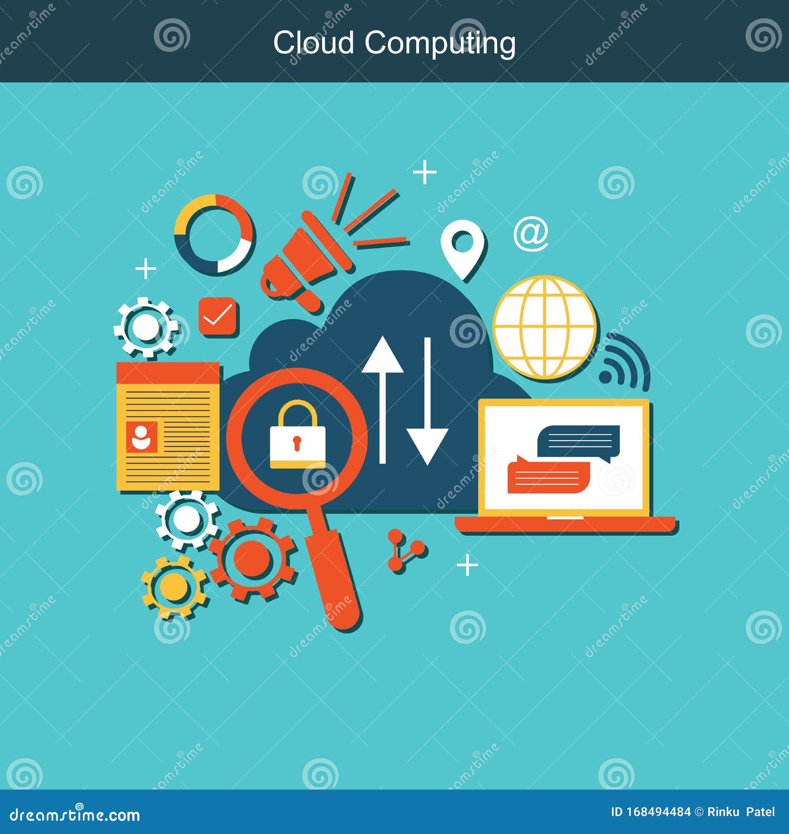 Cloud Computing - Illustration Stock Illustration Stock Illustration ...
