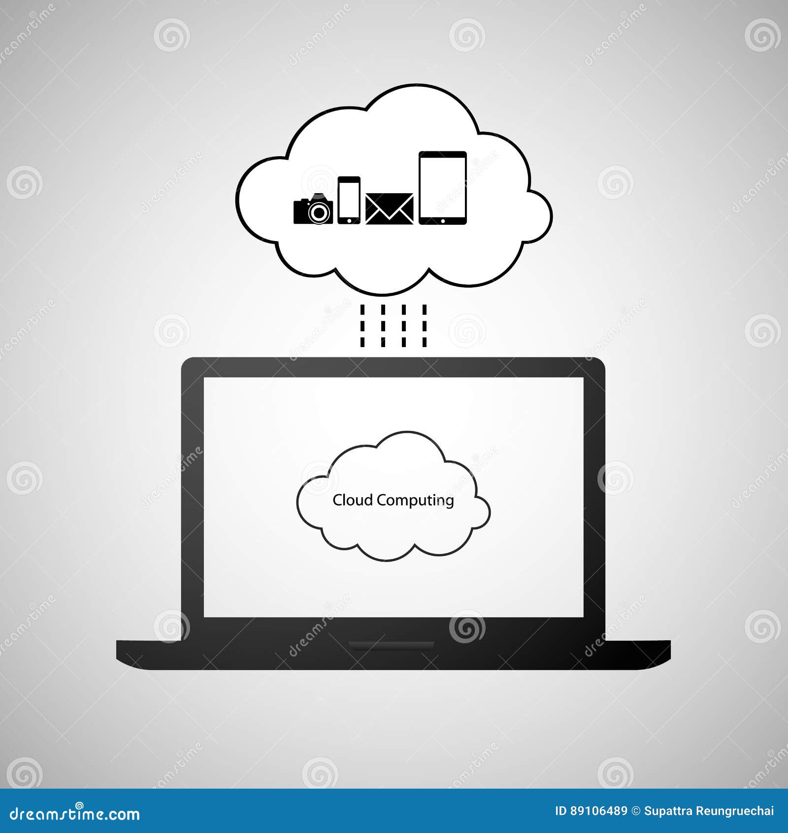 Cloud Computing Infographic Vector Stock Vector - Illustration of ...
