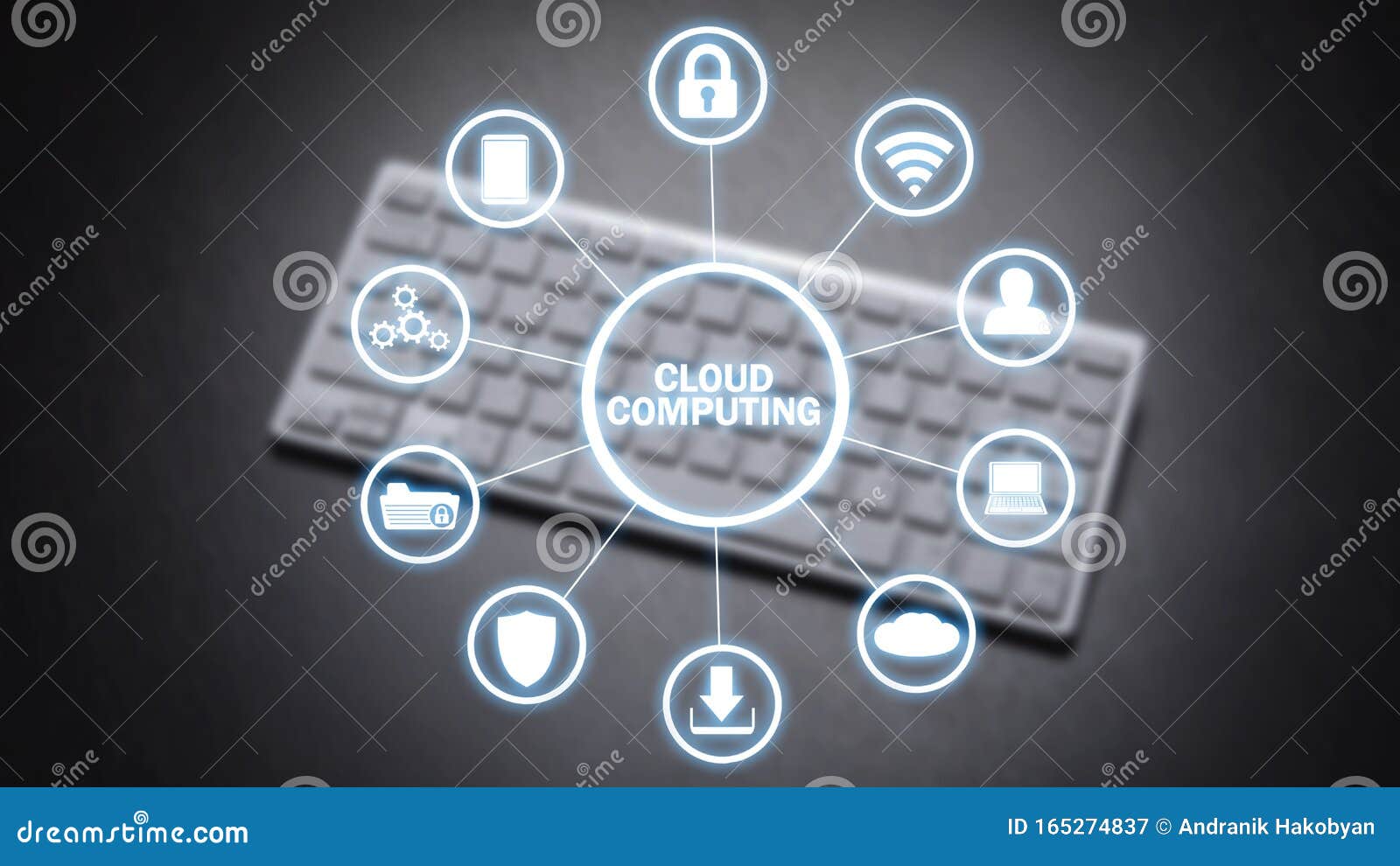 Cloud Computing. Information Technology Concept Stock Image - Image of ...