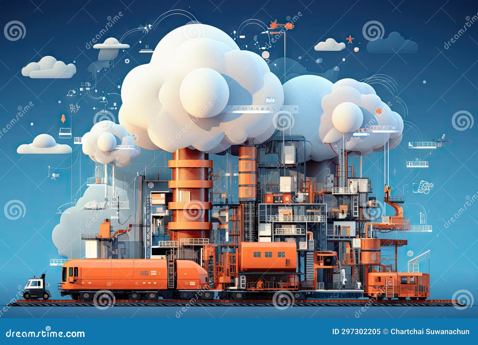 Cloud Computing Infrastructure, High Quality, Simple Resolution, Icons ...