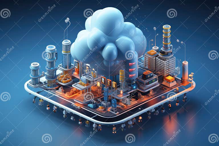 Cloud Computing Infrastructure, High Quality, Simple Resolution, Icons ...