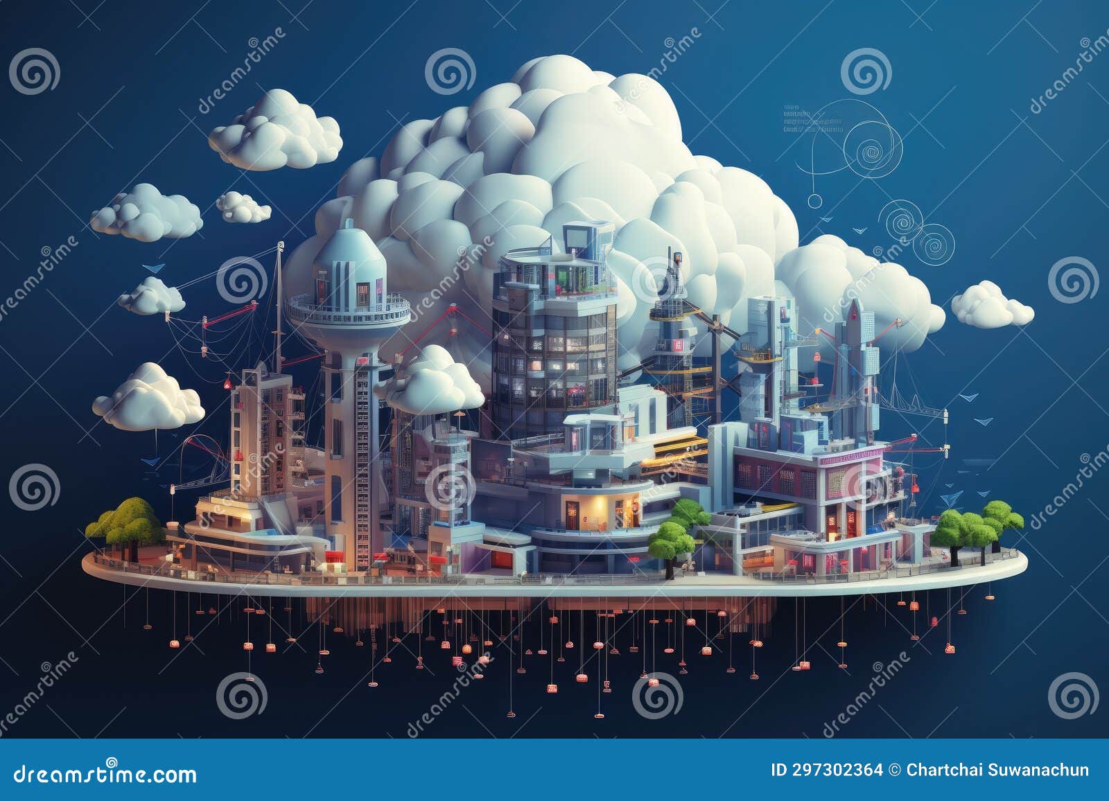 Cloud Computing Infrastructure, High Quality, Simple Resolution, Icons ...