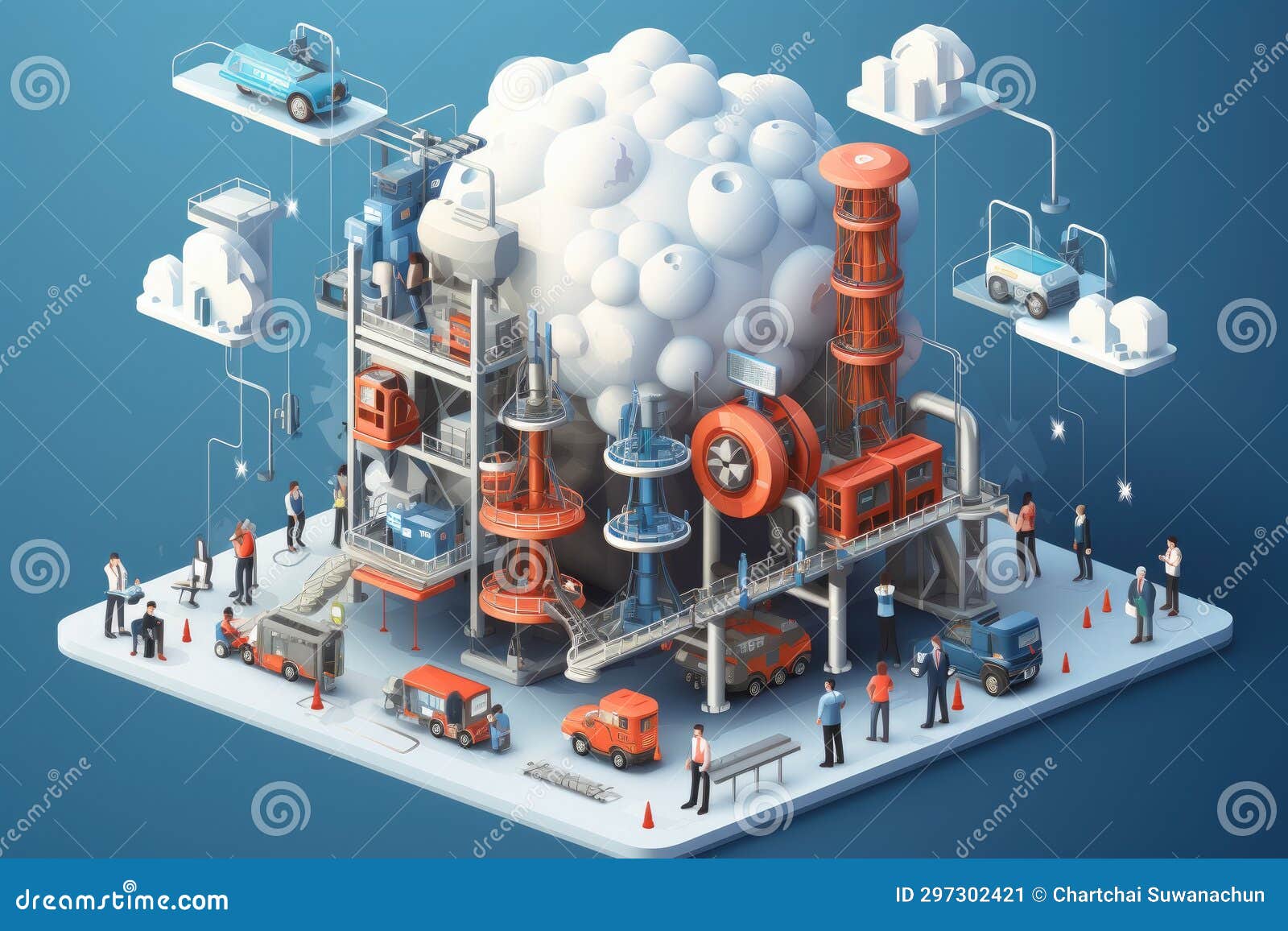 Cloud Computing Infrastructure, High Quality, Simple Resolution, Icons ...