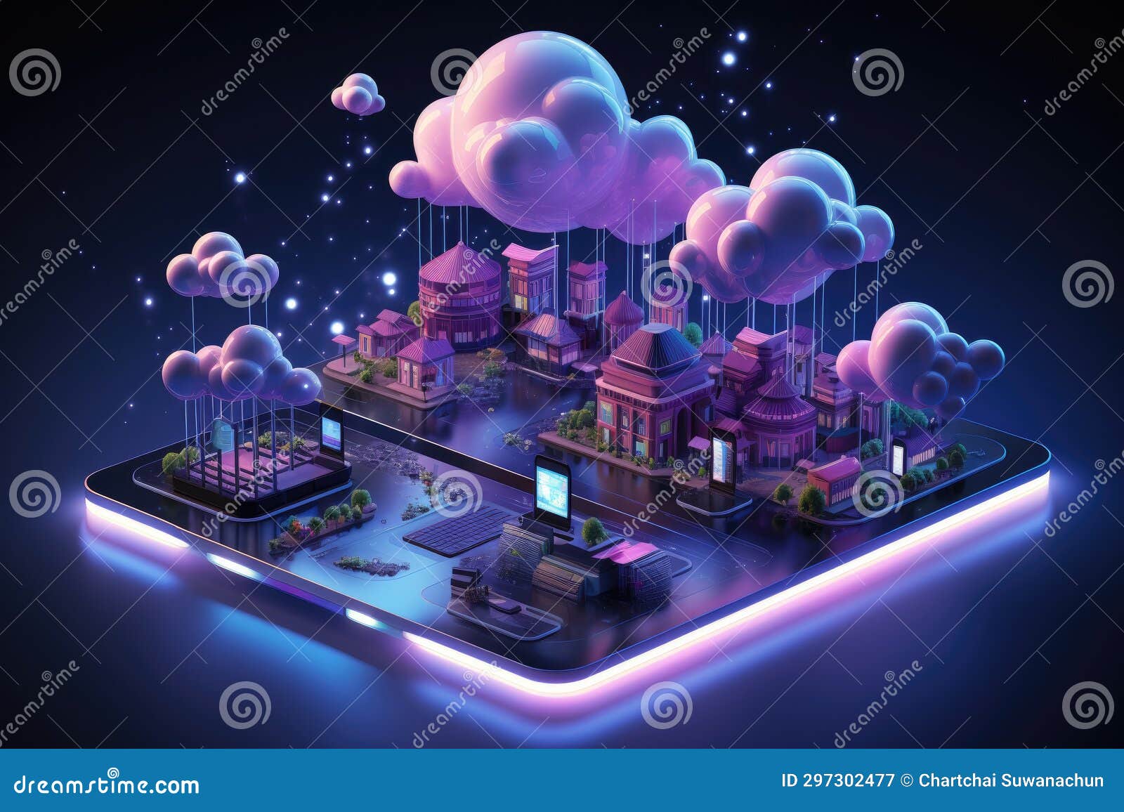 Cloud Computing Infrastructure, High Quality, Simple Resolution, Icons ...