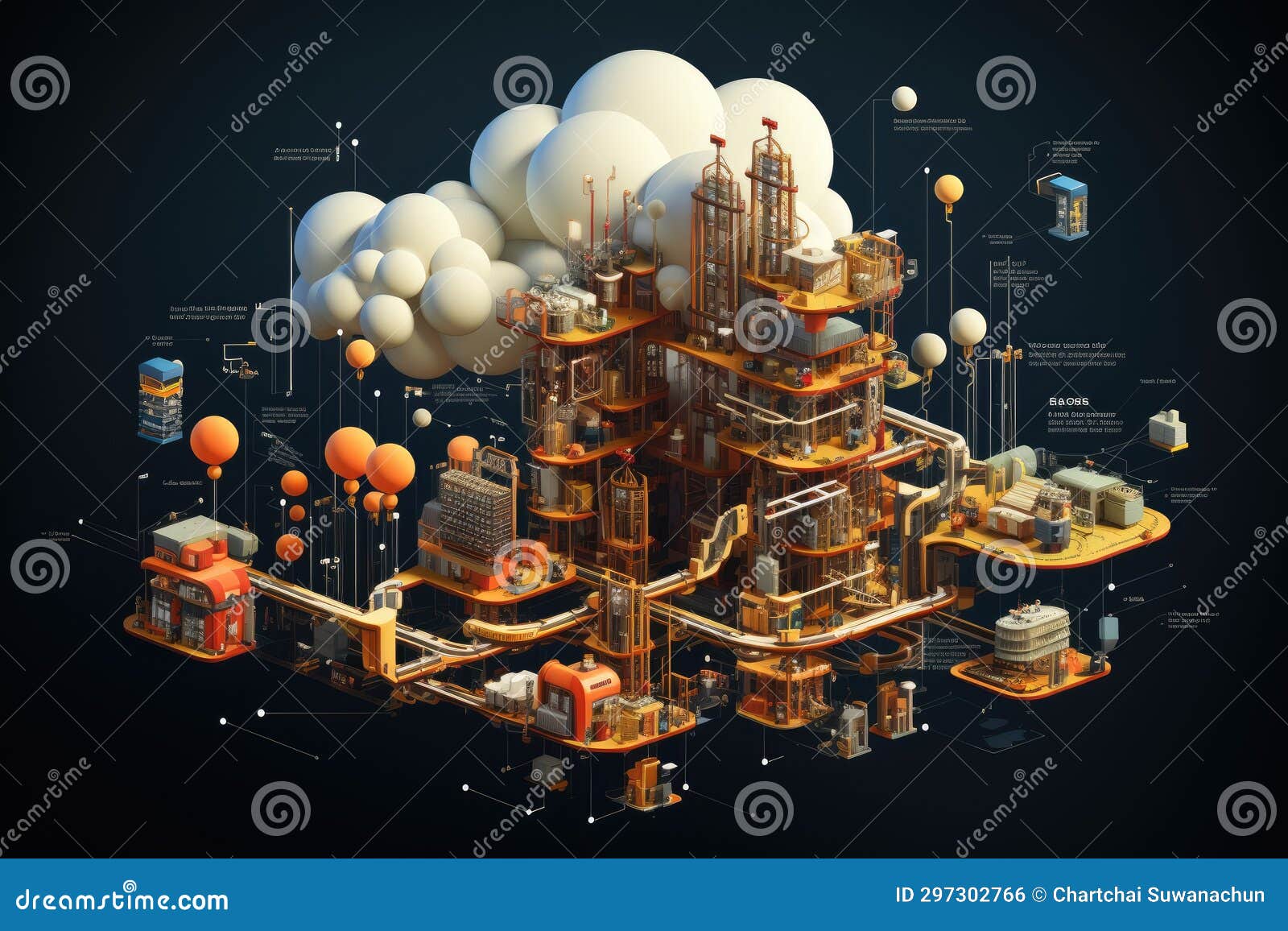 Cloud Computing Infrastructure, High Quality, Simple Resolution, Icons ...