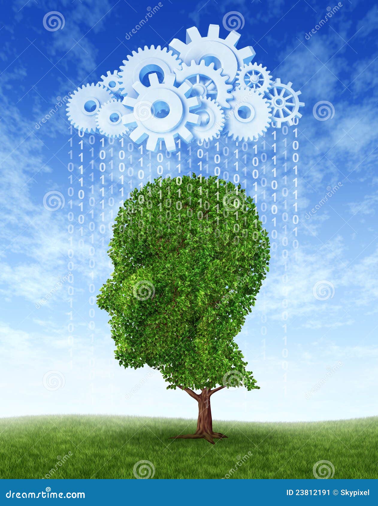 Cloud Computing Intelligence Growth Stock Illustration - Illustration ...