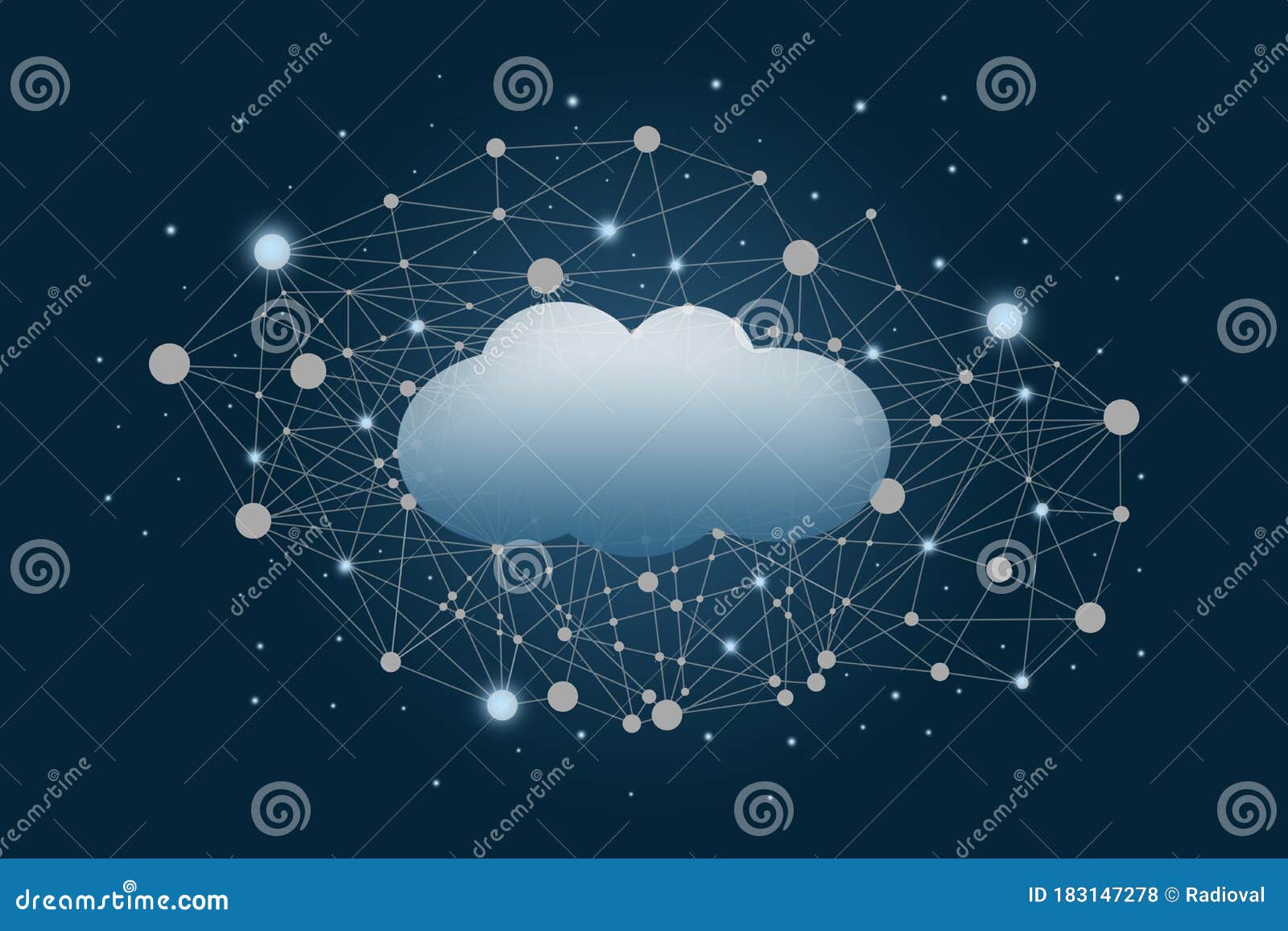 Cloud Computing. Internet Cloud on the Background of the Internet Grid ...