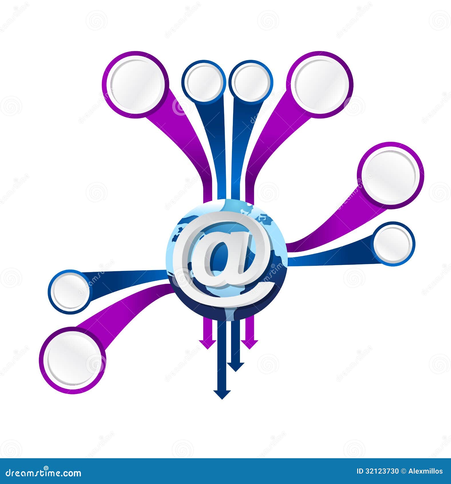 Cloud Computing Internet Connection Illustration Stock Illustration ...