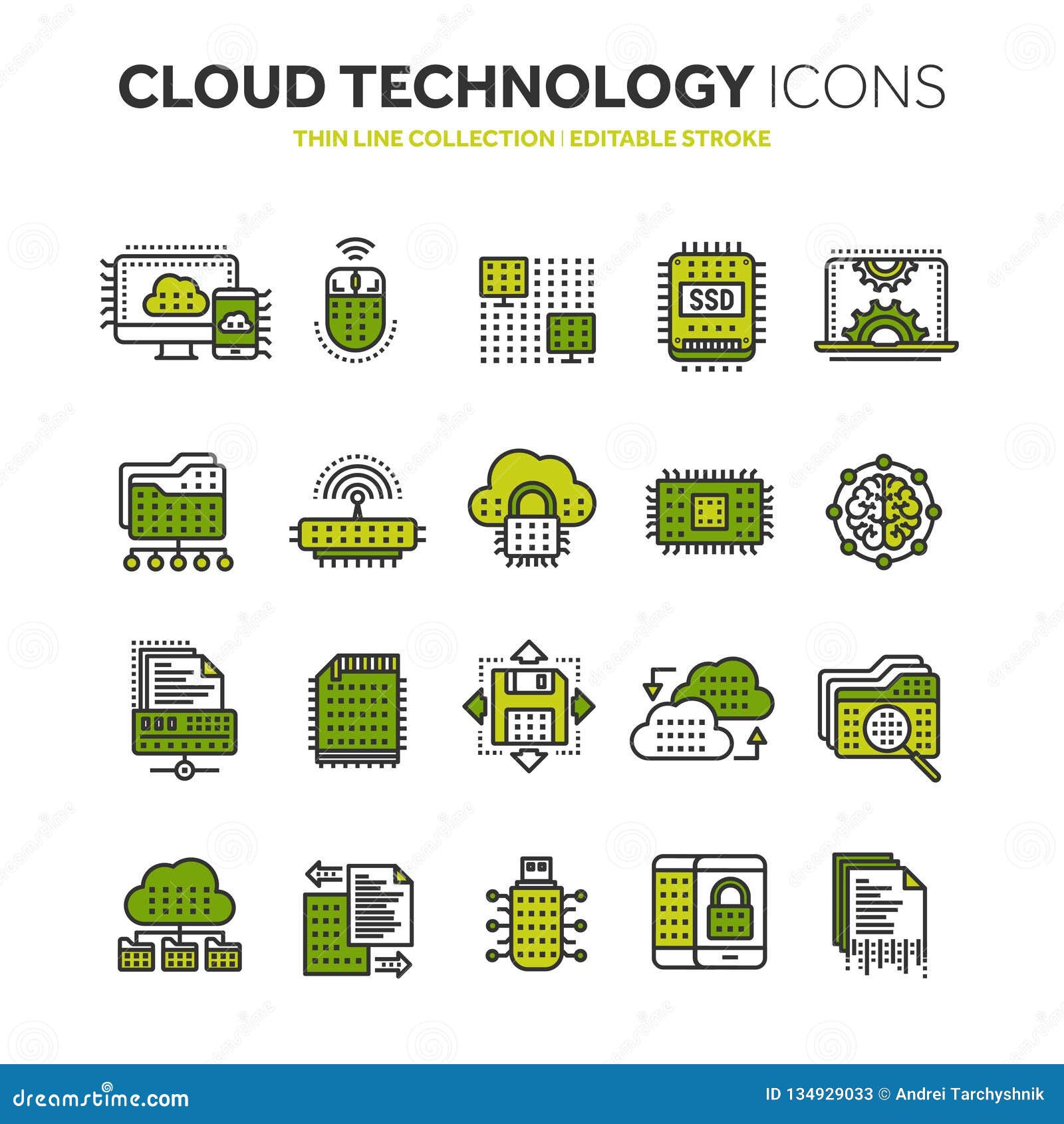 Cloud Computing. Internet Technology. Online Services. Data, Information Security. Connection ...