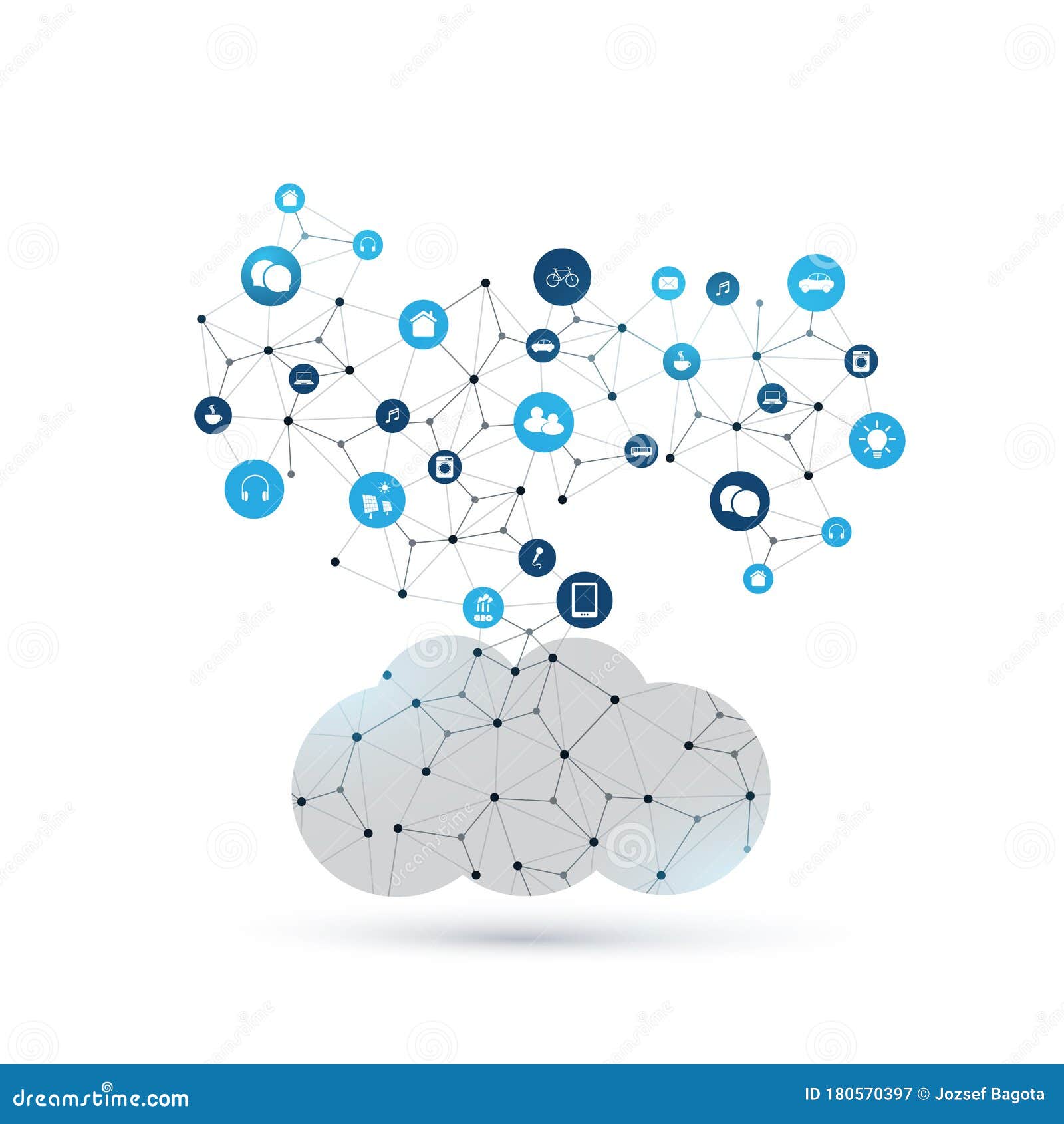 Cloud Computing, IoT, IIoT, Networking, Future Technology Concept ...