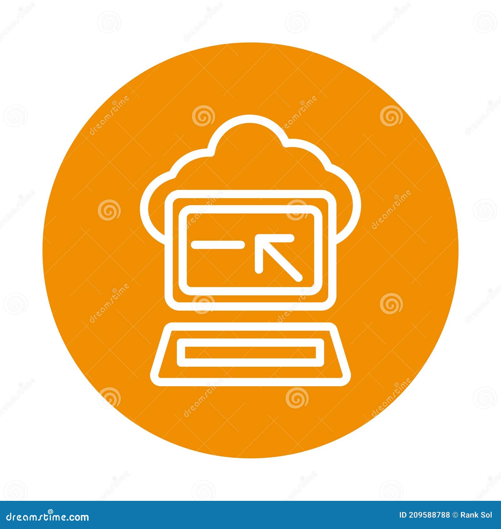 Cloud Computing Isolated Vector Icon Which Can Easily Modify or Edit Stock Vector - Illustration ...
