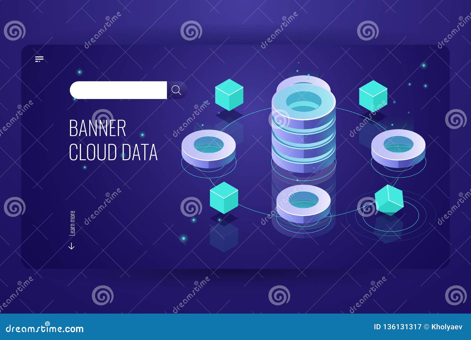 Cloud Computing Isometric Concept Data Insight And Analysis Computer Science Futuristic Object