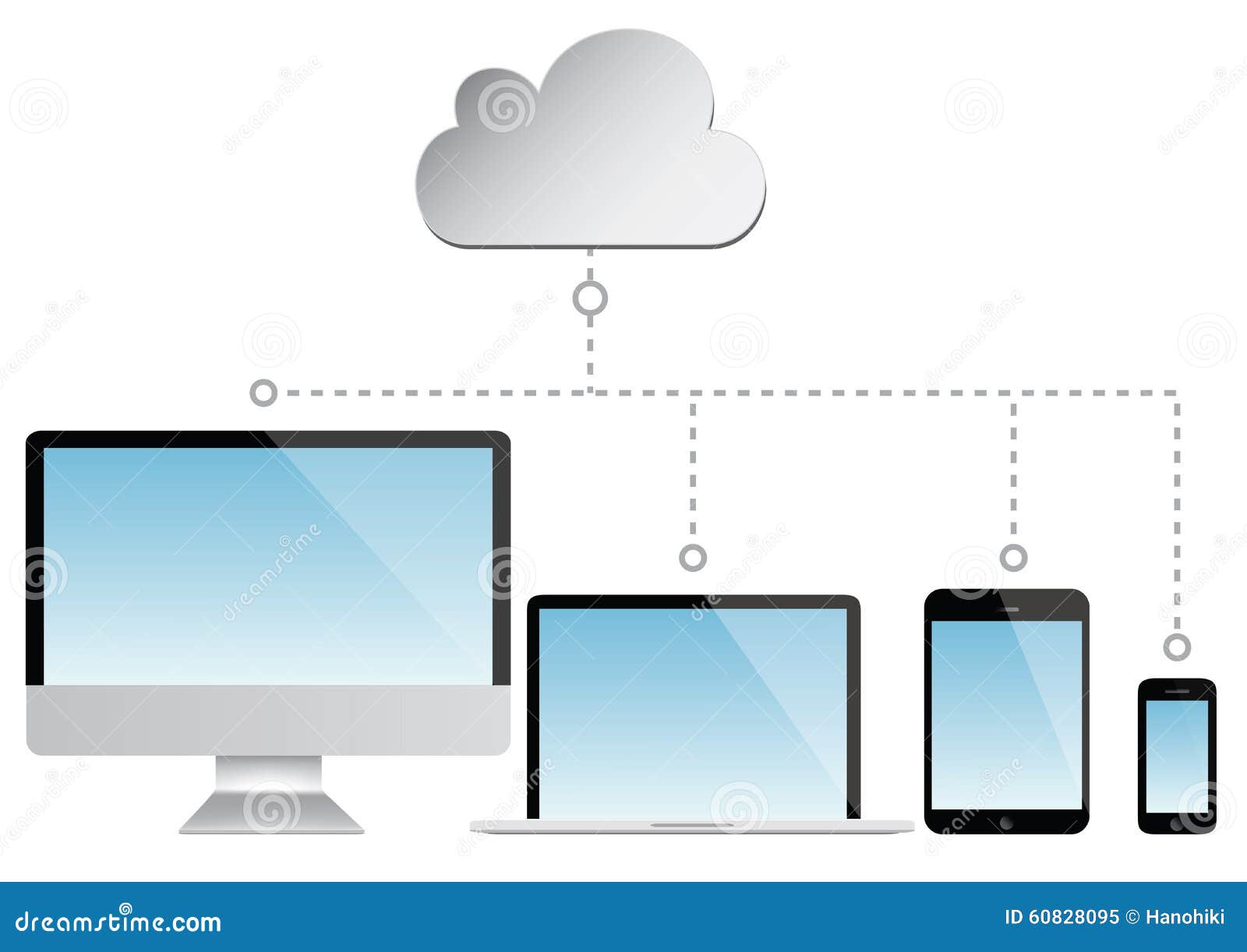Cloud Computing - Laptop, Tablet and Smartphone Vector Stock Vector - Illustration of business ...