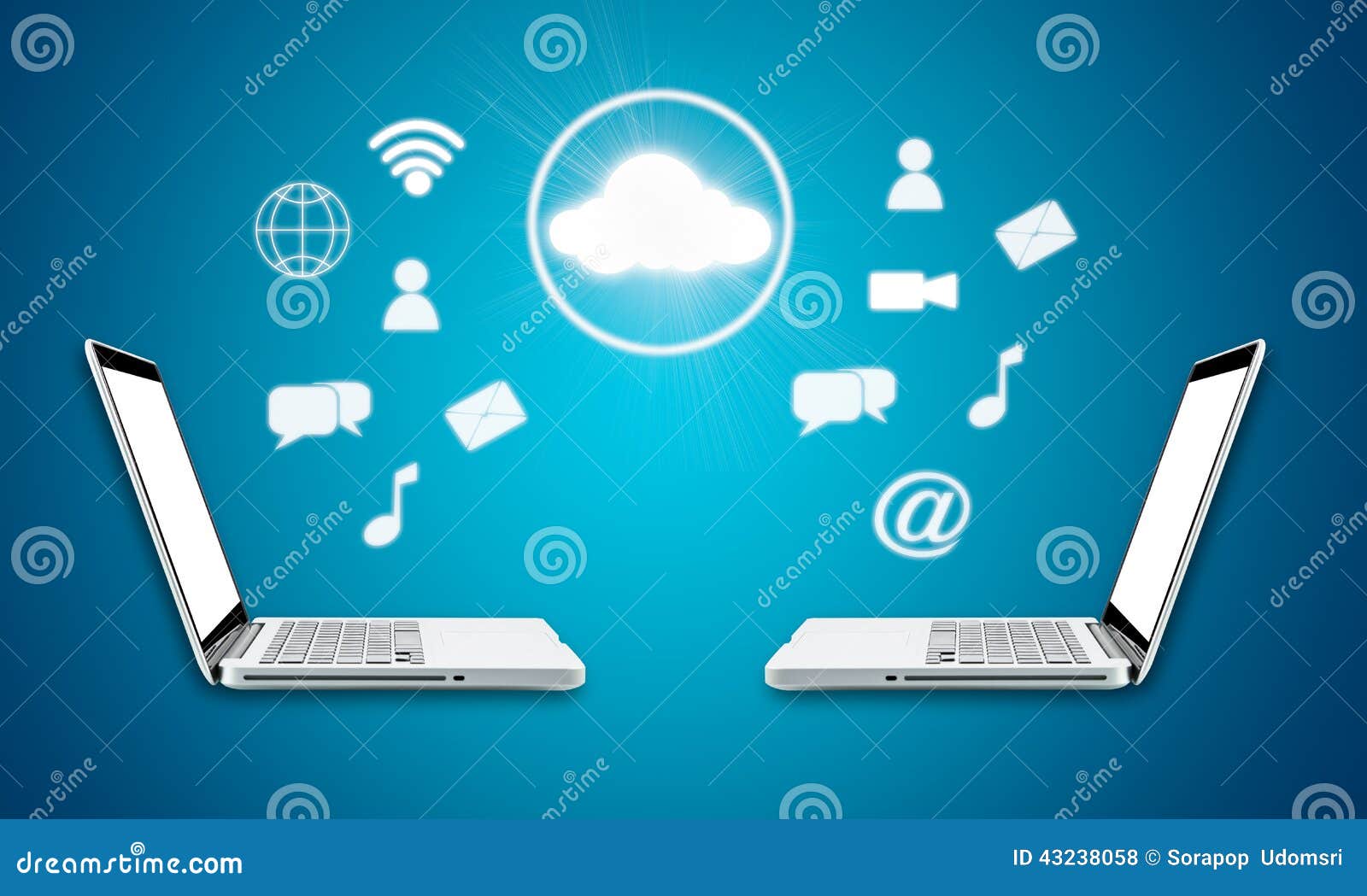 5G Technology Connectivity In The City World Communication Background ...