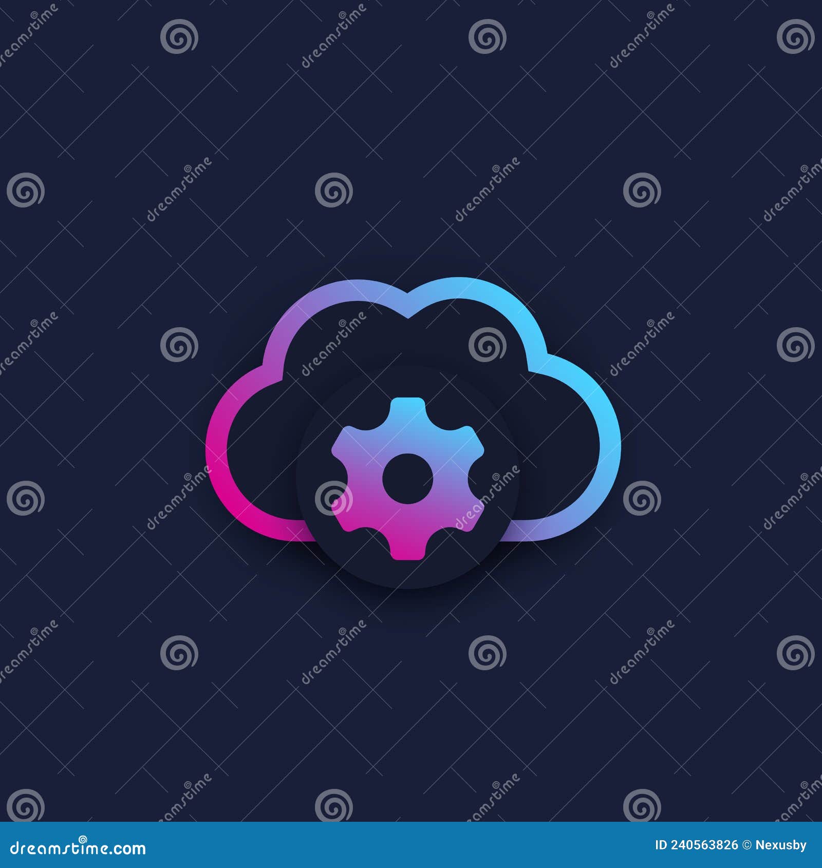 Cloud Computing Logo Design, Vector Stock Vector - Illustration of ...