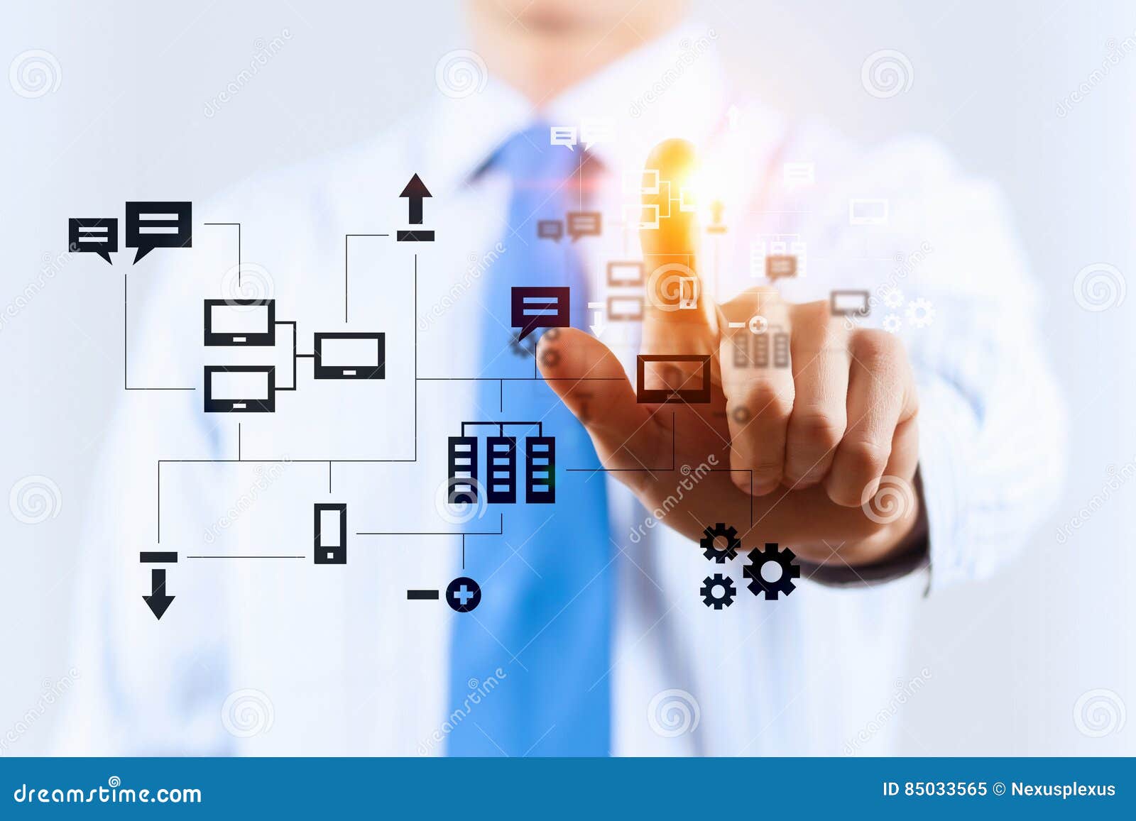 Cloud Computing Media Concept . Mixed Media Stock Image - Image of ...