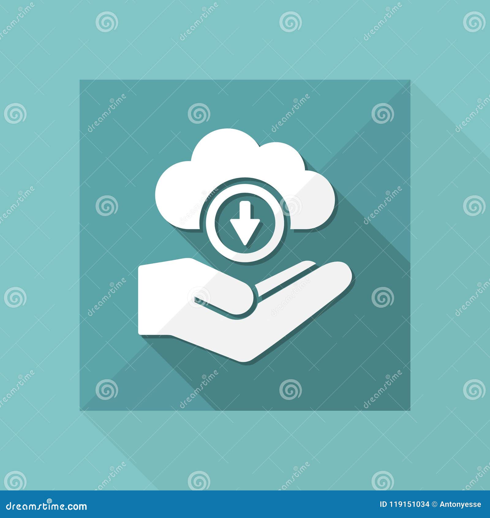 Cloud Computing - Minimal Vector Icon Stock Vector - Illustration of ...