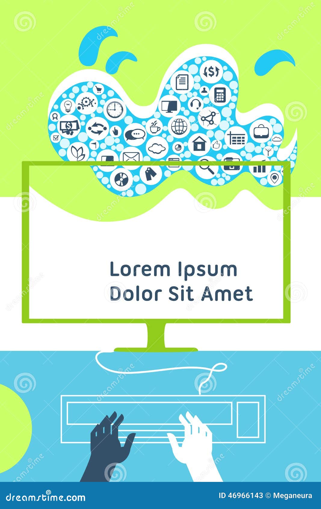 Cloud Computing Mobile Device Application Network Concept Stock Vector ...