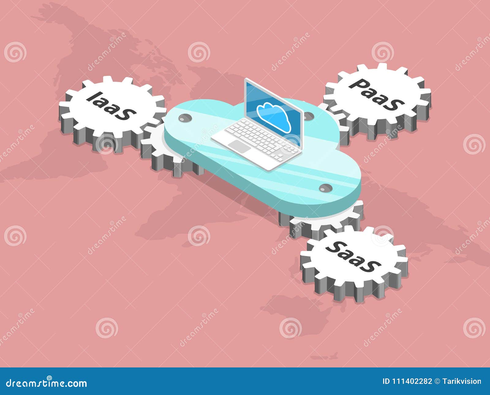 SaaS, PaaS, IaaS And Other Cloud Computing Services Advantages Flat ...