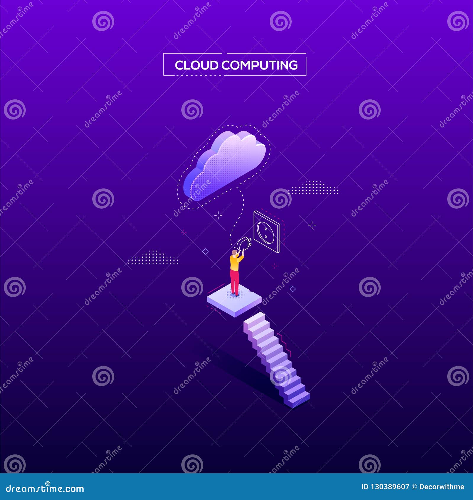 Cloud Computing - Modern Isometric Vector Web Banner Stock Vector ... Cloud Computing - Modern Isometric Vector Web Banner Stock Vector ...