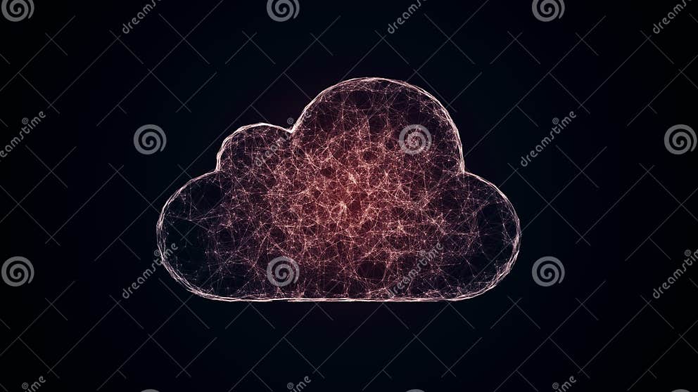 Cloud Computing Network Concept Stock Illustration - Illustration of communication, computer ...