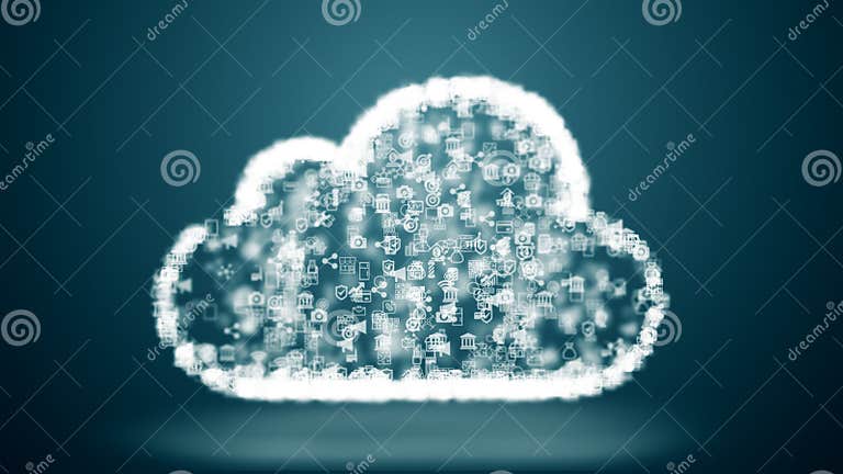Cloud Computing Network Conception Stock Illustration - Illustration of business, globe: 84189637