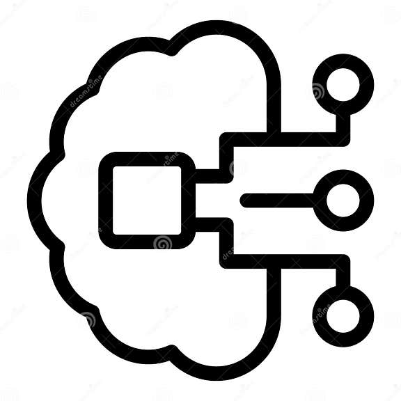 Cloud Computing Network Connecting Data Storage Icon Stock Illustration ...
