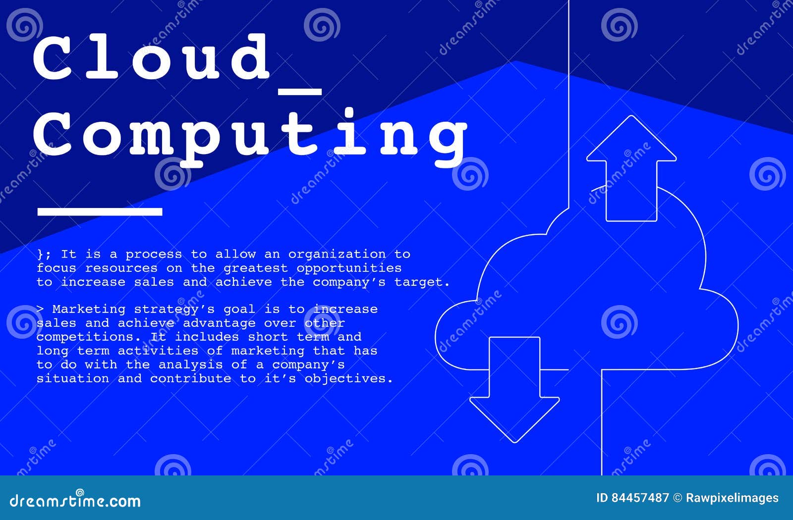 Cloud Computing Network Connection Concept Stock Illustration ...