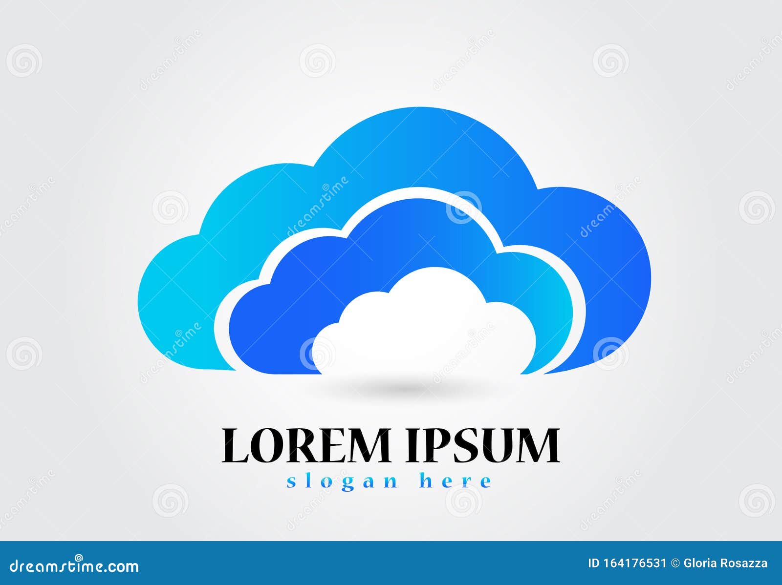 Cloud Computing Networking Logo Web Image Vector Stock Vector ...