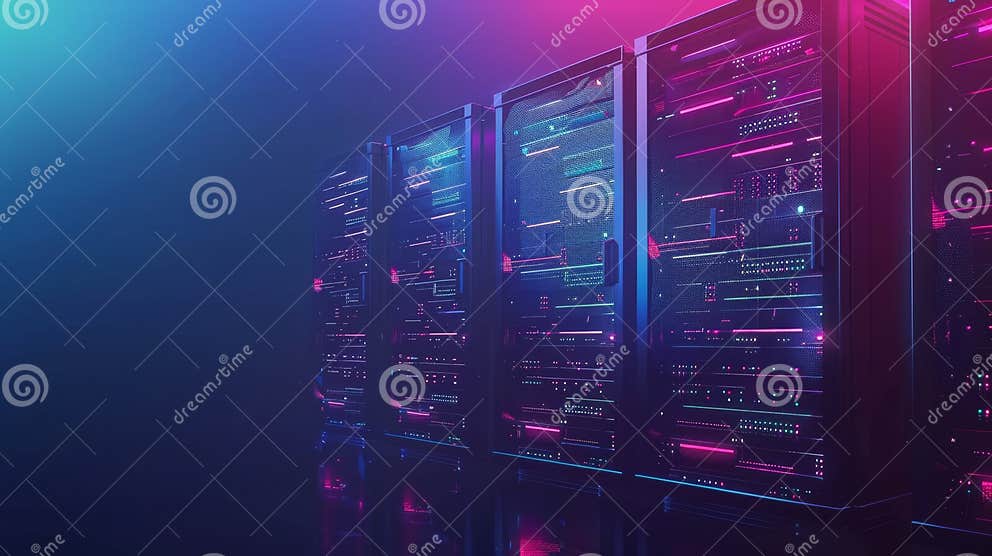 Cloud Computing, Networking Technology Background. Data Stream ...