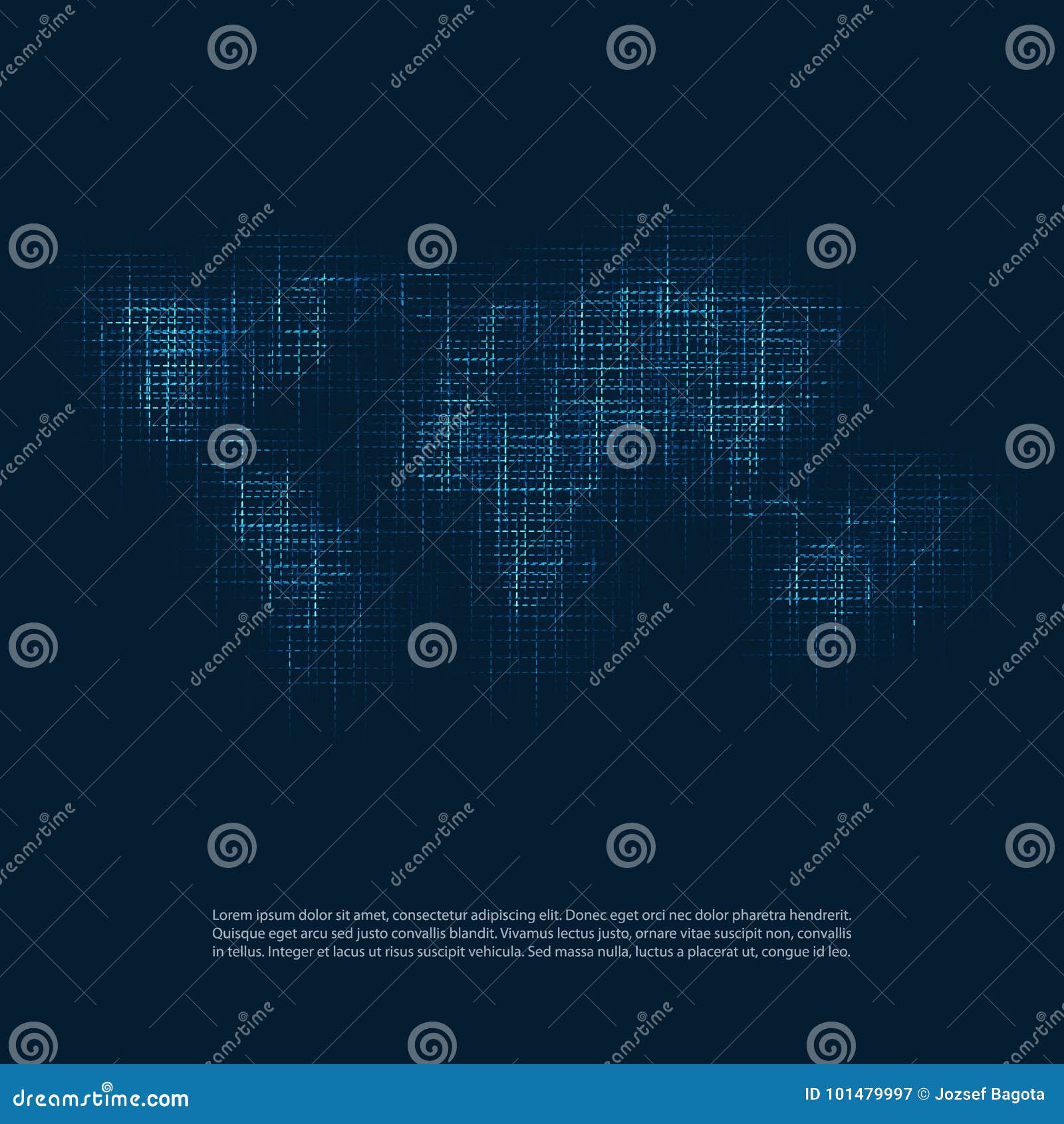 Cloud Computing and Networks Concept - Abstract World Map Background ...