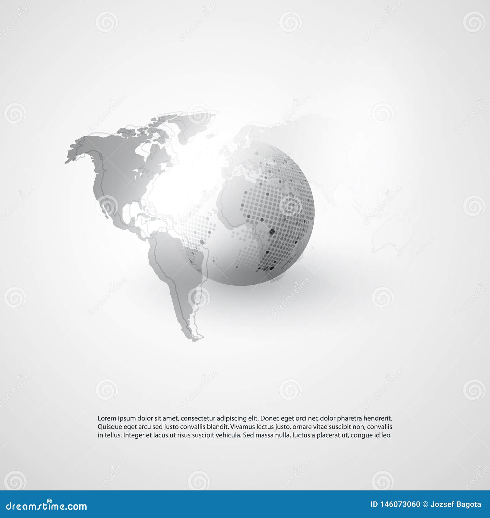 Cloud Computing and Networks Concept with World Map - Global Digital ...