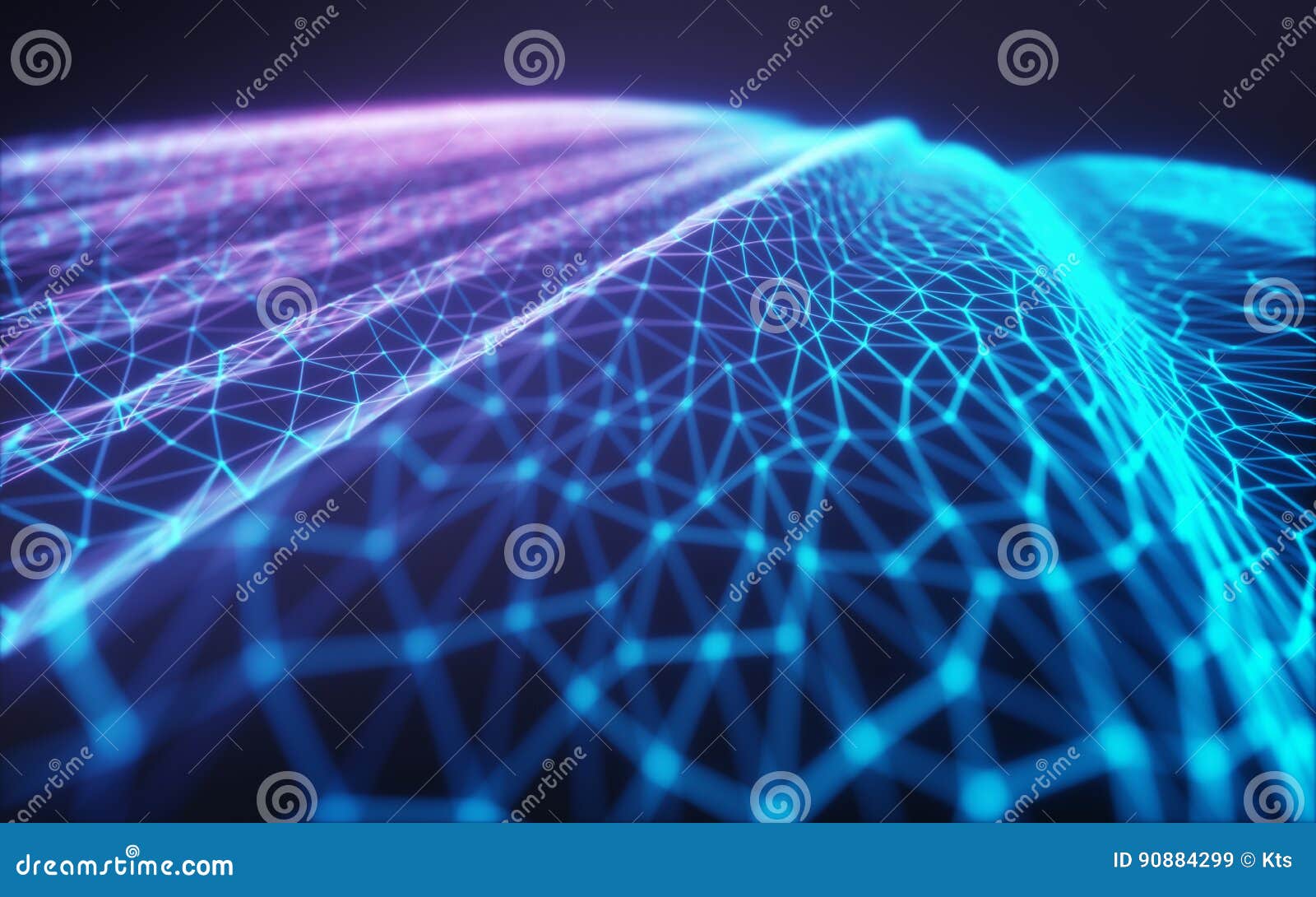 Cloud Computing / Neural Network Stock Illustration - Illustration of ...