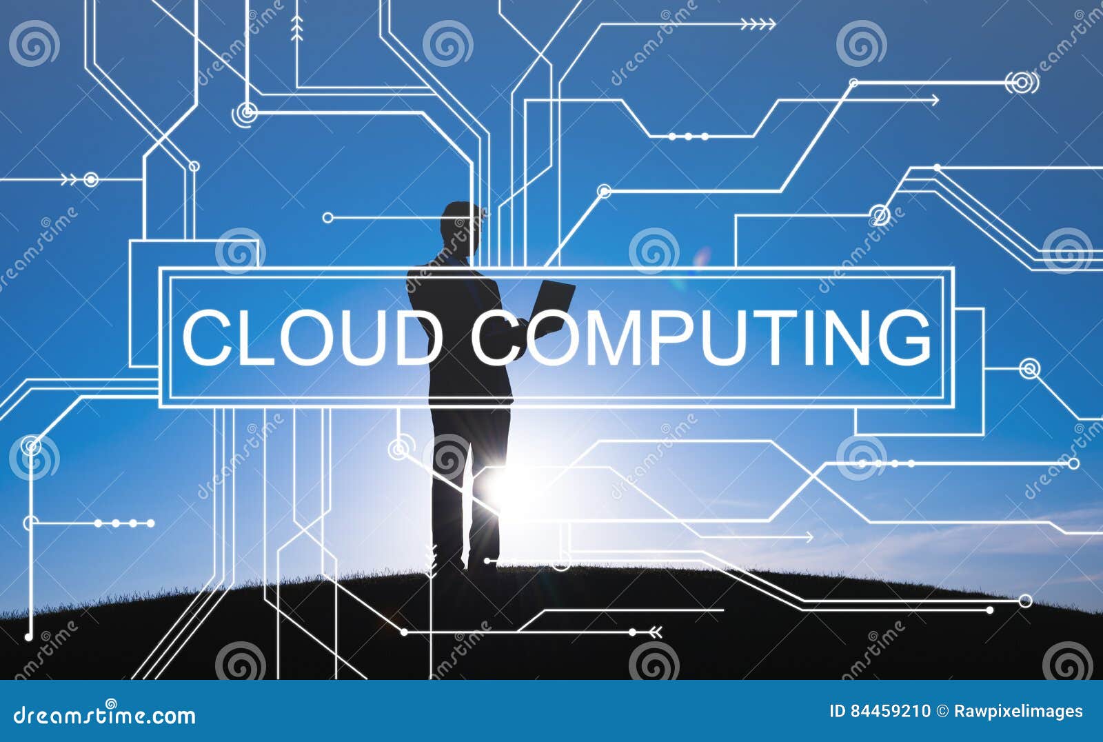 Cloud Computing Online Technology Circuit Board Concept Stock Photo ...