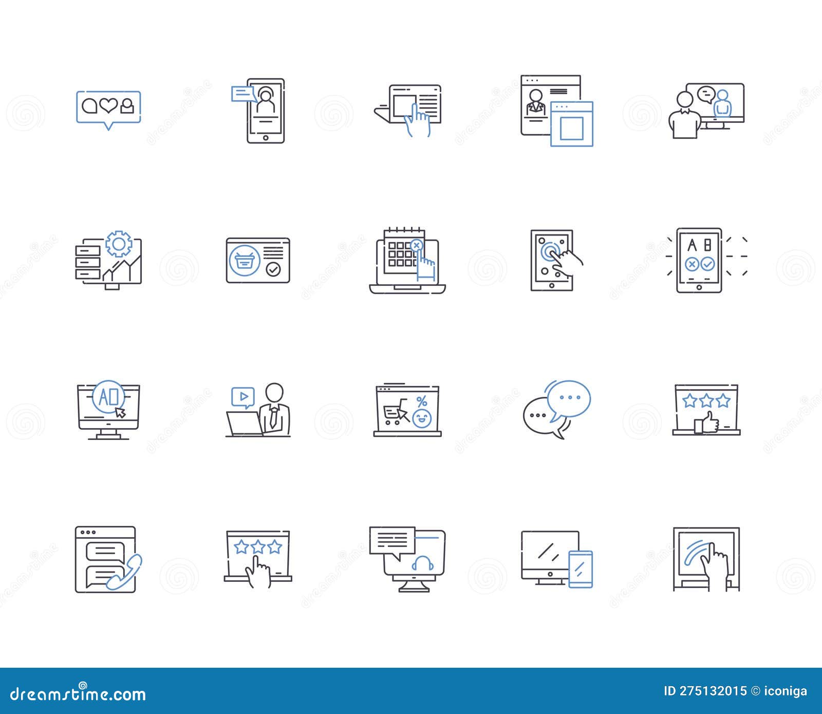 Cloud Computing Outline Icons Collection Cloud Computing Storage Virtualization